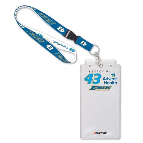Erik Jones 2024 43 Advent Health Lanyard Wcredential Holder