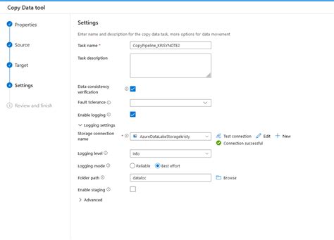 load data from on premises sql server database to azure data lake storage and query it using