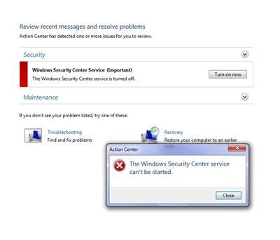 Unable To Turn On Windows Security Center Techyv
