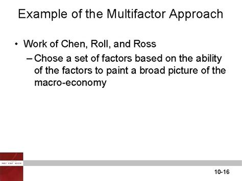 Chapter 10 Arbitrage Pricing Theory And Multifactor Models