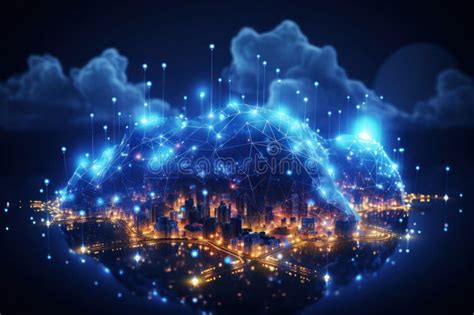 Abstract Futuristic Background Data Transfer Technology Concept