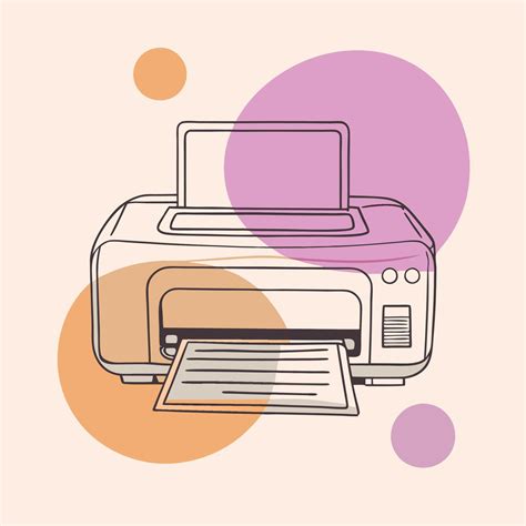 Cute Printer With Paper And Cartoon 55189171 Vector Art At Vecteezy