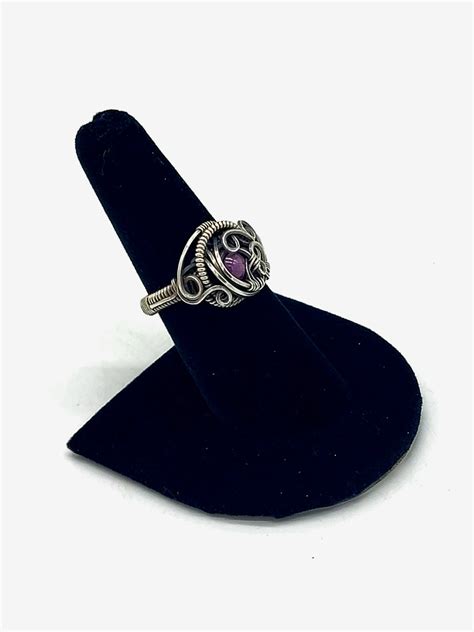 Size 75 Burmese Star Ruby Ring Sterling And Argentium Silvers Leet