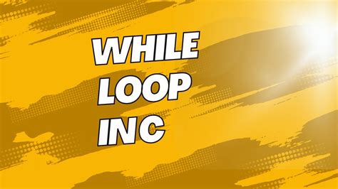 While Loop In C Tutorial Youtube