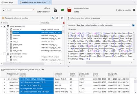 Preview Generated Data