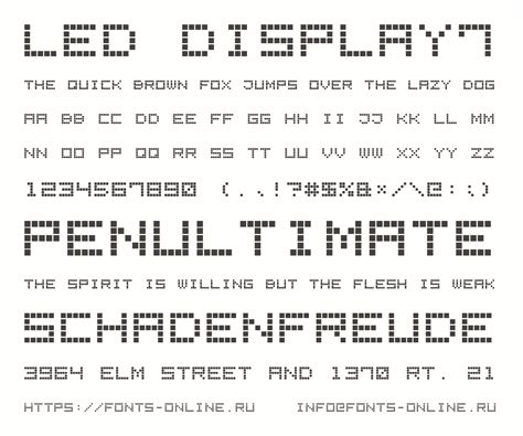 Led Display7 Font