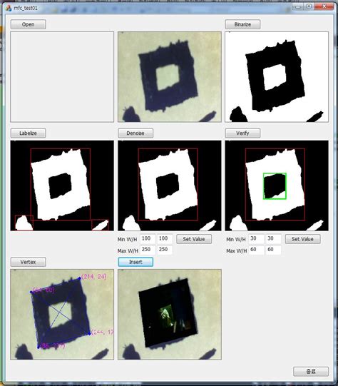 Opencv 231 Mfc Picture Control 에 사진 캠 영상 이진화 레이블링 Labeling
