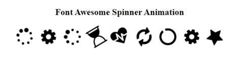 Font Awesome Spinner Animation