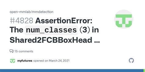 Assertionerror The `numclasses` 3 In Shared2fcbboxhead Of