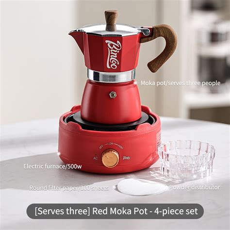 Bincoo Moka หม ้ อกล ่ องของขวัญชุดครัวเรือนขนาดเล ็ กหม ้ อกาแฟชงด ้ วยมือชุดของขวัญที ่ ดีที ่