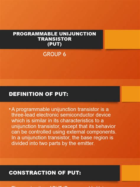 Programmable Unijunction Transistor Pdf