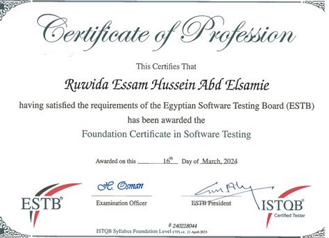 Ruwaida Essam On Linkedin Iti Istqb Certification Softwaretesting 30 Comments