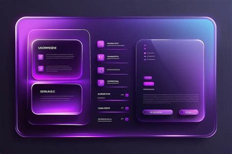 Premium Ai Image Glassmorphism Elegance Modern Ui Template With