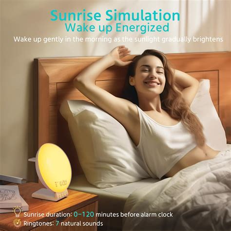 Momilla Srww Smart Sunrise Alarm Clock With 3 In 1 Wireless Charging