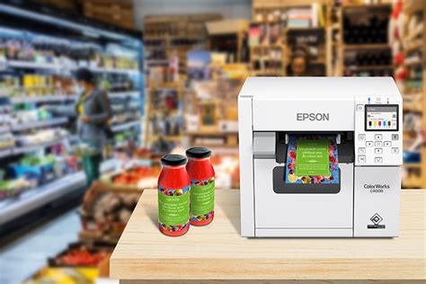 Colorworks Cw C4000 Color Inkjet Label Printer Gloss Products Epson Caribbean