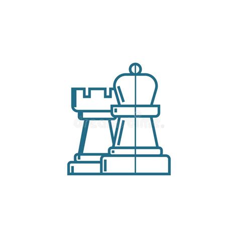 Development Strategy Linear Icon Concept Development Strategy Line