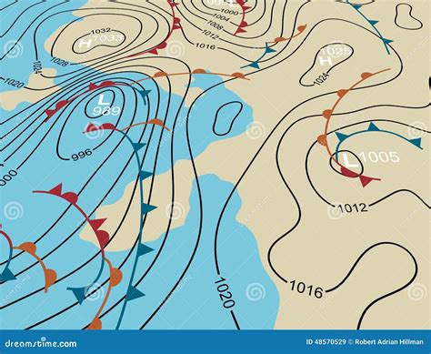 Weather System Map Cartoon Vector CartoonDealer Com 48570529