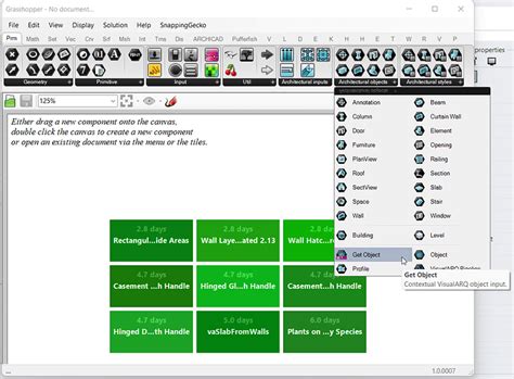 Get Geometry Component Gh Playervisualarq Geometry Visualarq