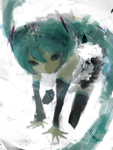 Safebooru 1girl Absurdres Aqua Eyes Aqua Hair Bangs Bare Shoulders