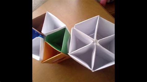 Оригамі з паперу підставка для олівців і ручок Youtube