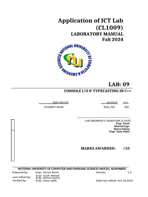 Ictlab09 Consoleio Typecasting Docx Abds Pdf Integer Computer