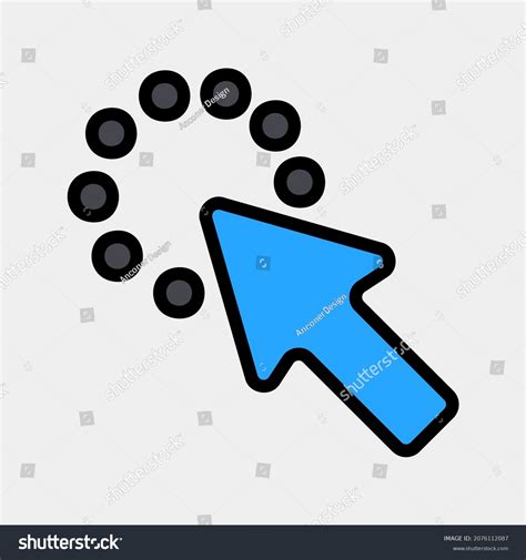 Loading Cursor Icon Vector Illustration Filled Stock Vector Royalty Free 2076112087 Shutterstock