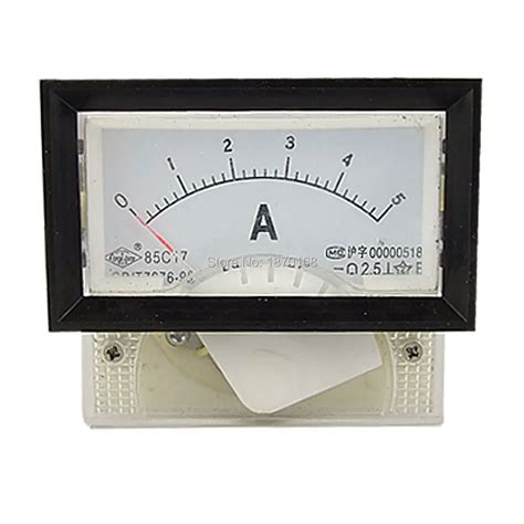 85c17 Dc 0 5a Pointer Analog Panel Meter Ammeter In Current Meters From
