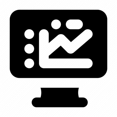 Computer Monitor Statistics Chart Graphic Icon Download On Iconfinder