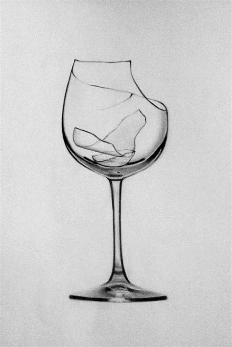 How To Draw Broken Glass Step By Step
