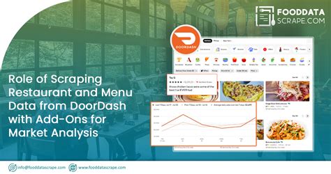 Role Of Scraping Restaurant And Menu Data From Doordash With Add Ons For Market Analysis