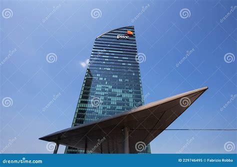 Libeskind Tower Or Pwc Tower In City Life Tre Torri Area In Milan Italy Editorial Image