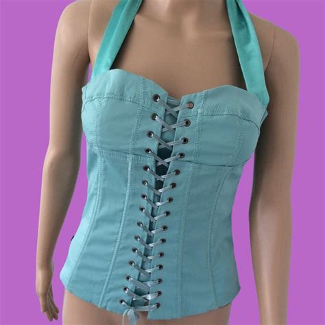 Halter Corset Etsy