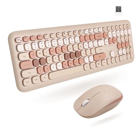 X9 Colorful Keyboard And Mouse Combo 2 4ghz Wireless Transform Your Space With A Cute
