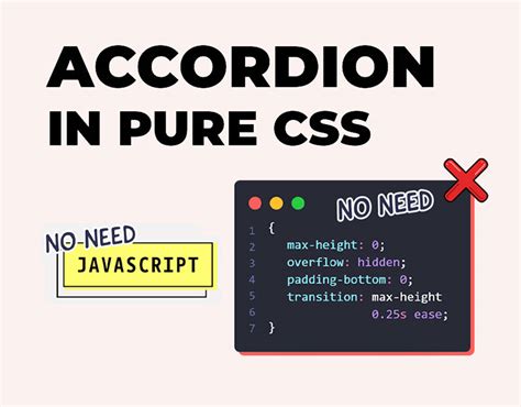 Accordion In Pure Css 5 Images Behance
