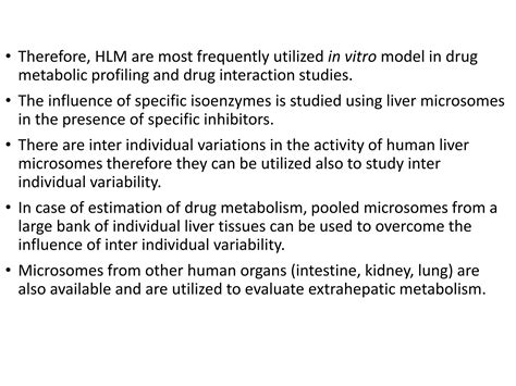 Human Liver Microsomes And Rat Liver Microsomes Pptx