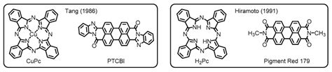 Chemical Structures Of Organic Semiconductor Materials Employed In The Download Scientific