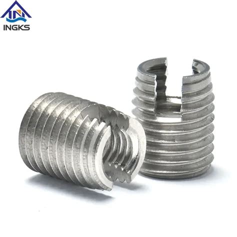 Whole Stainless Steel Slotted Self Tapping Threaded Inserts Slotted