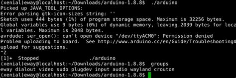 Cant Open Device Ttyacm0 Permission Denied But Im Already In Dialout Any Pointers Rarduino
