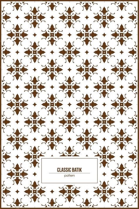 Premium Vector Classic Batik Pattern For Making Original Batik Cloth
