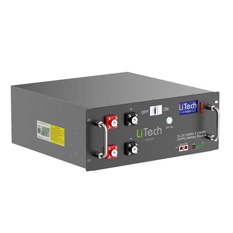 Server Rack Lifepo4 Battery 48v 100ah Litech Power