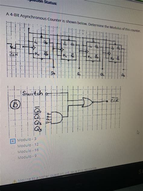 Solved Mpletion Status A 4 Bit Asynchronous Counter Is