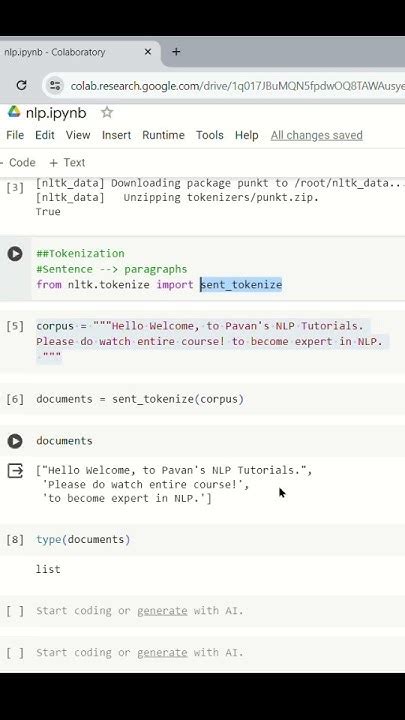 Senttokenize Function In Nlp Nlp Datascience Machinelearning