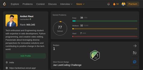 aniket raut on linkedin leetcode codingjourney dsalife consistencymatters