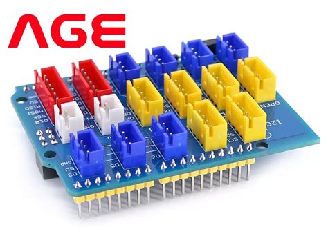 บอร์ดเสริม Io Shield Easy Plug Colorful Xh 254mm Socket Sensor Expansion Board Shield