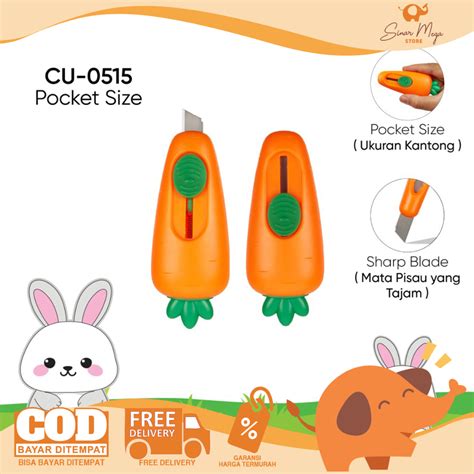 Jual Joyko Mini Cutter Cu 0515 Kater Mini Kecil Tajam Lucu Shopee Indonesia
