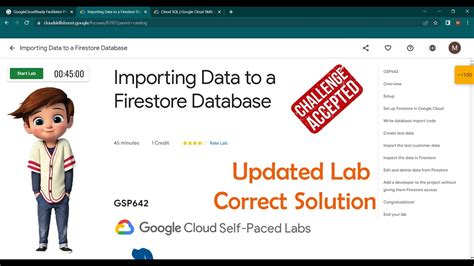 Importing Data To A Firestore Database Gsp642 Updated Lab Youtube