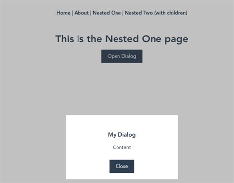 Handling Dialogs With Vue Router