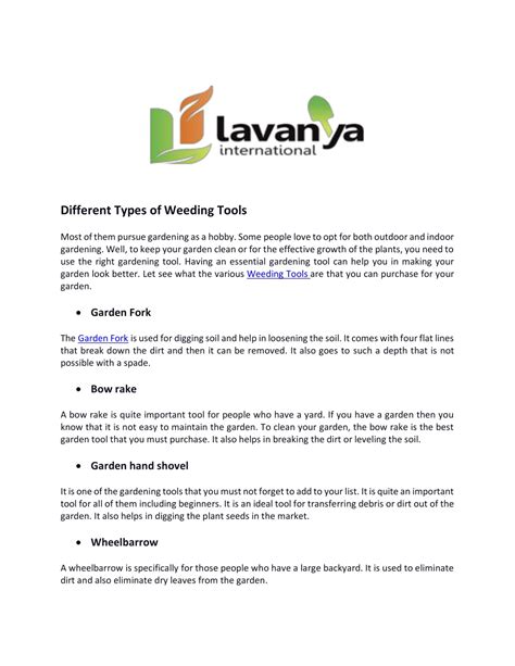 Ppt Different Types Of Weeding Tools Powerpoint Presentation Free Download Id 9857983