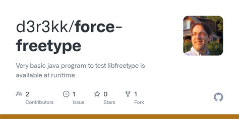 Github D3r3kkforce Freetype Very Basic Java Program To Test Libfreetype Is Available At Runtime