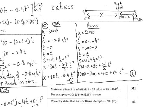 A Level Maths Exam Questions With Solutions Acceleration Questions